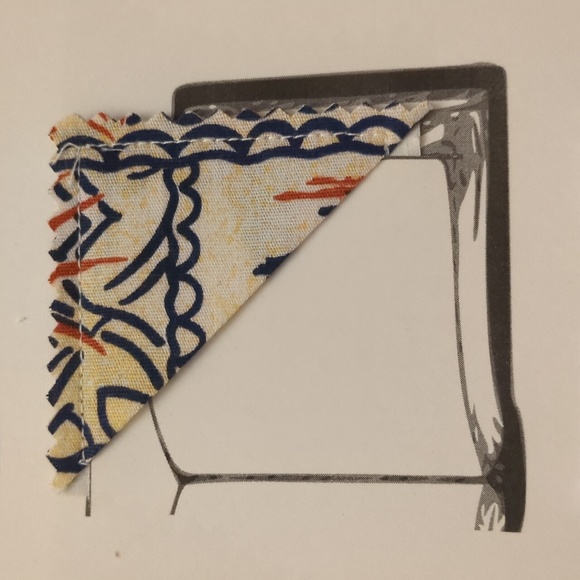 Hand Crafted | Office | Handmade Vintage Fabric Bookmark Abstract Palm ...